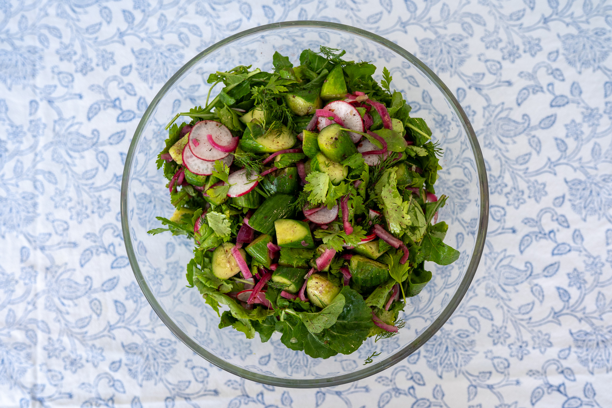 Broken Cucumber Salad with Red Onion and Sumac - Tals Cooking